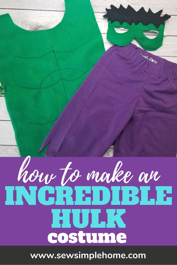 Easy DIY Incredible Hulk Kids Costume | Sew Simple Home