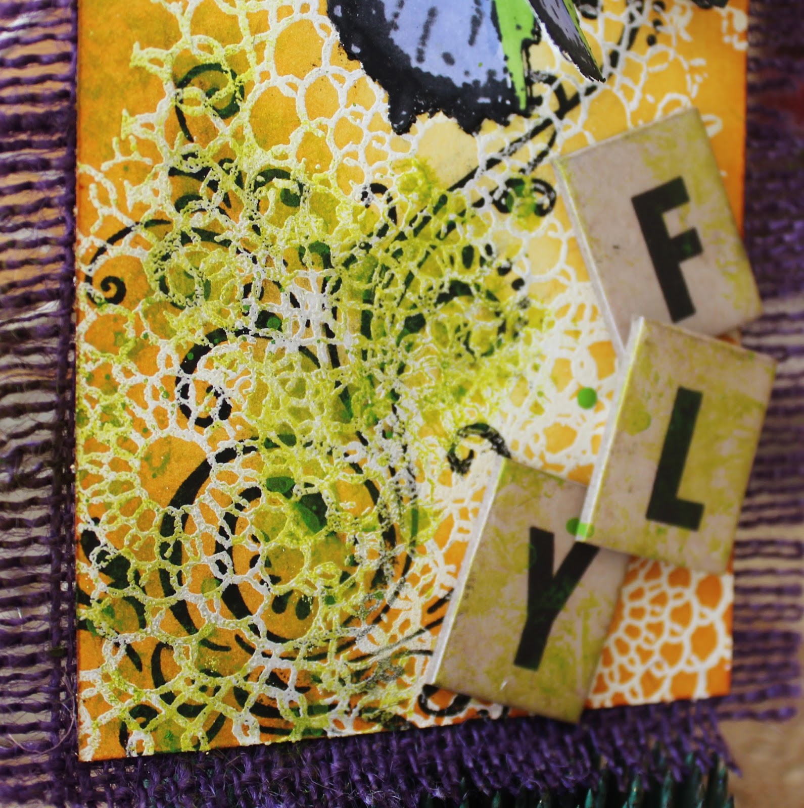 Pam Bray Designs: A Girl with Flair: Fly Butterfly Fly with Stampendous