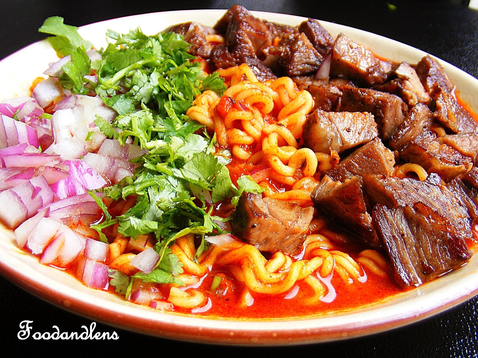 Food and lens: Mexican Ramen.