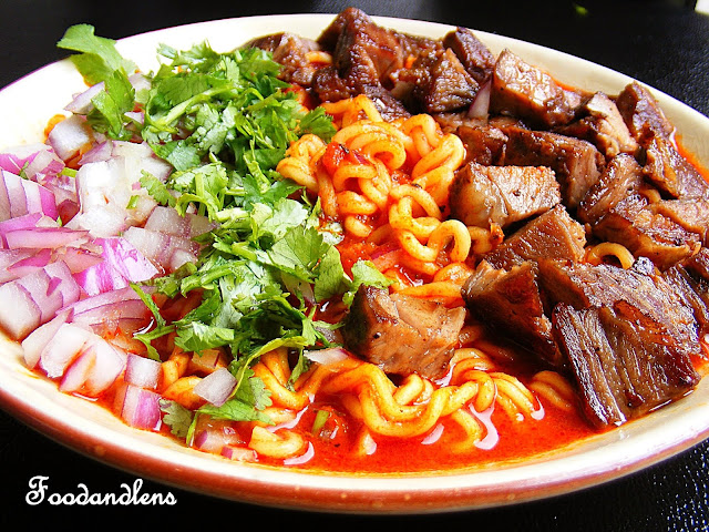 Food and lens: Mexican Ramen.