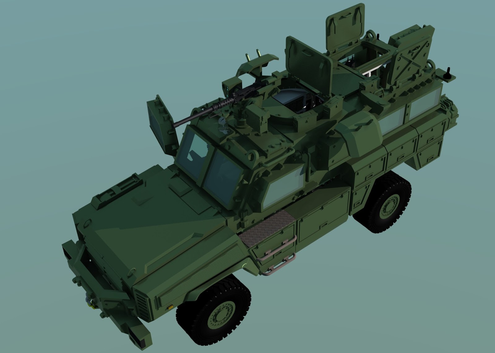 EVOLUTION DESIGNES: RG-31 MK5E-Detallado interior para versión MEJORADO