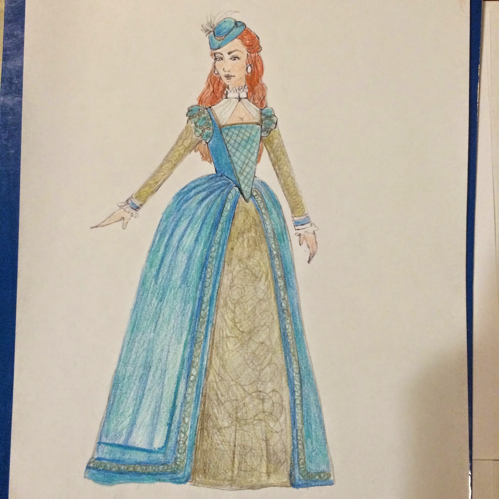 Pinpricks and Petticoats : The Blue Elizabethan Dress- Introduction