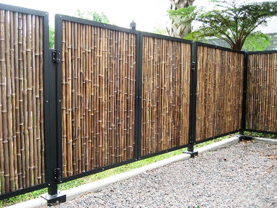 20 wangsit desain pagar dari bambu - Desain Rumah