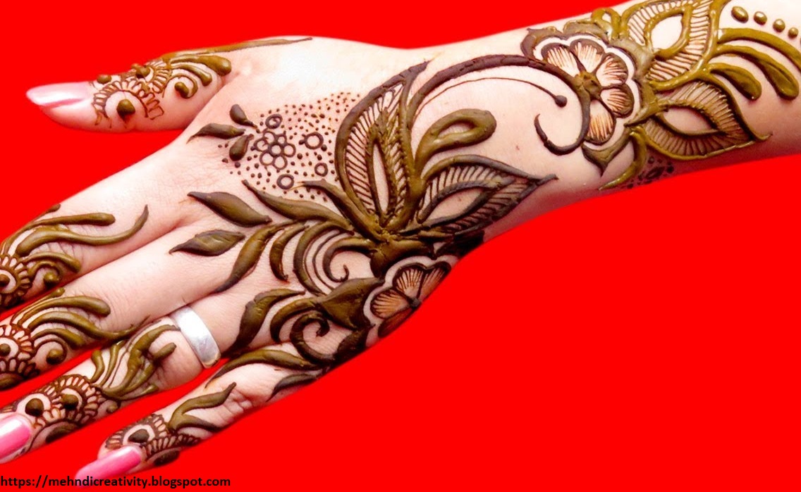 Indo-Arabic mehndi designs