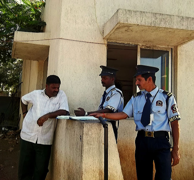 Stock Pictures: Security guards in India