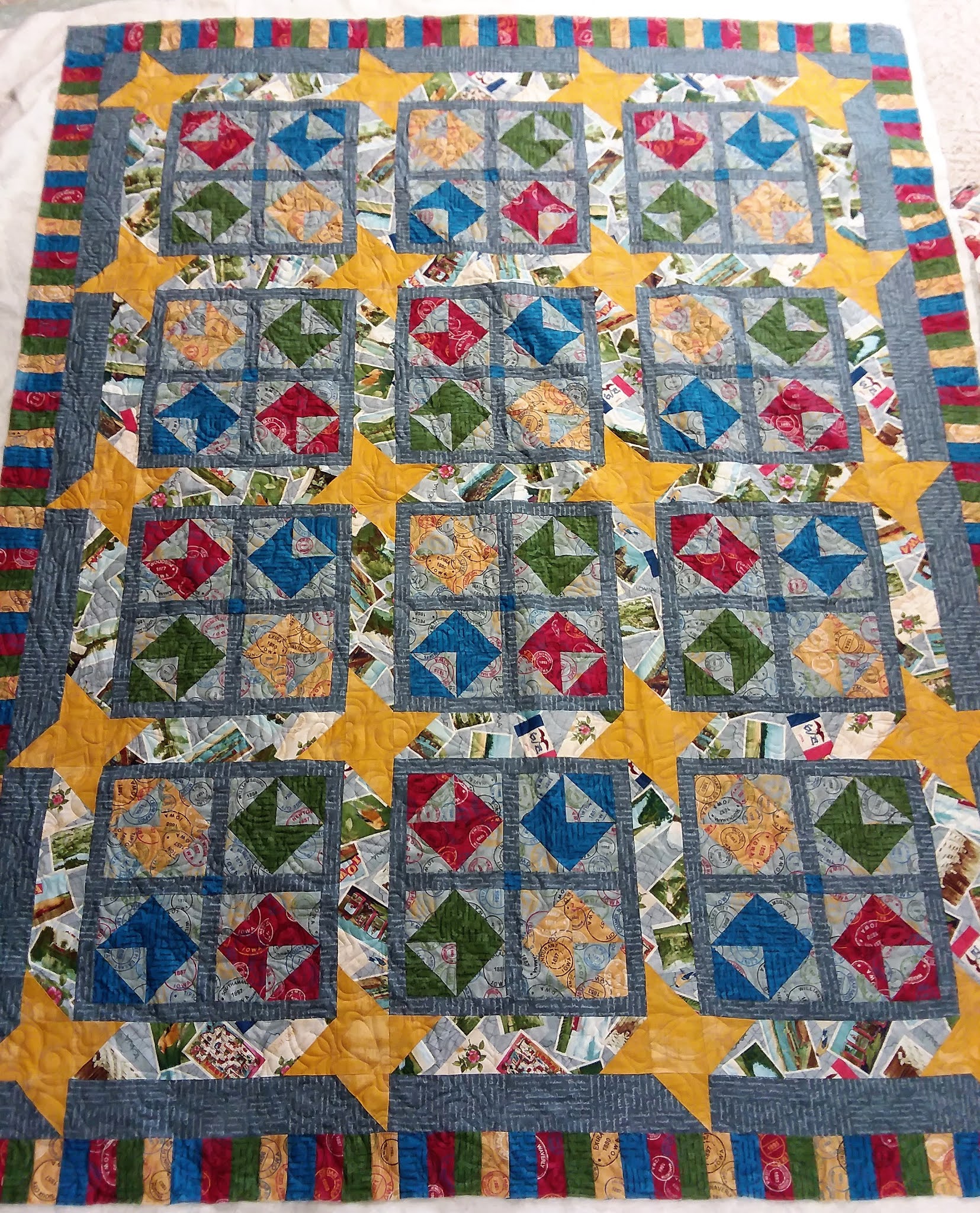 Down To Sew: DGS and All Iowa Shop Hop Quilt