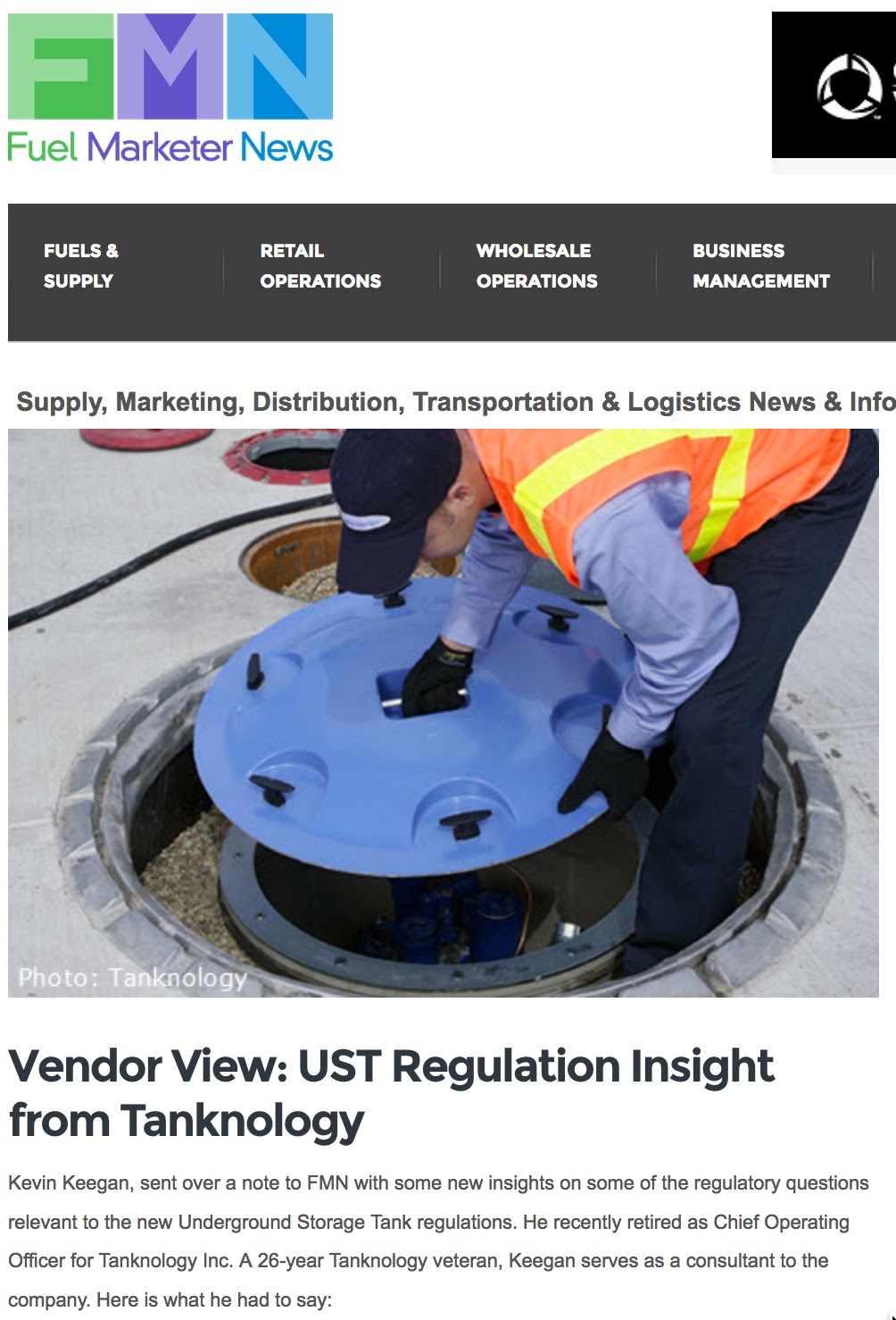 TanknologyBlog: Tanknology Regulatory Insights Featured in Fuel ...
