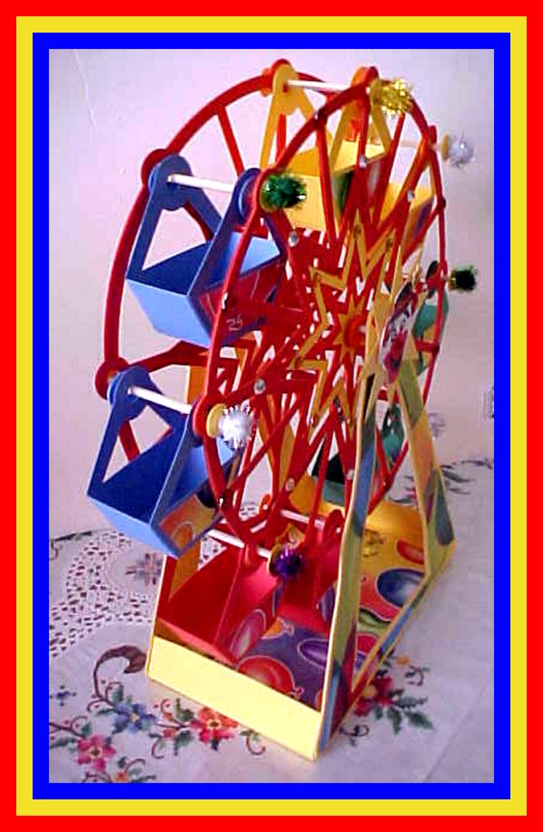 Paper Craft Creations: Summer Street Ferris Wheel 3D Paper Craft