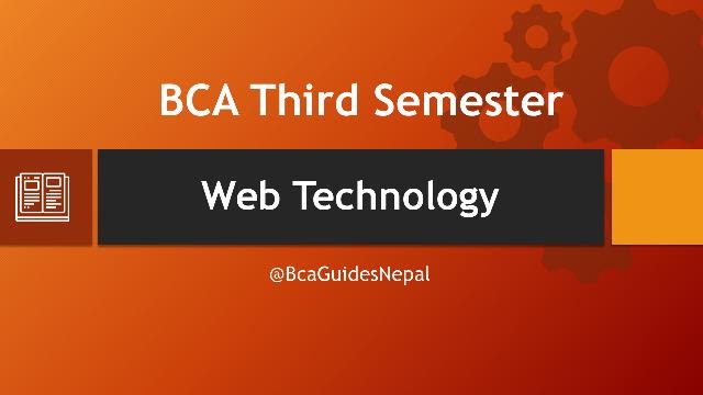 BCA TU Web Technology Question Paper 2020