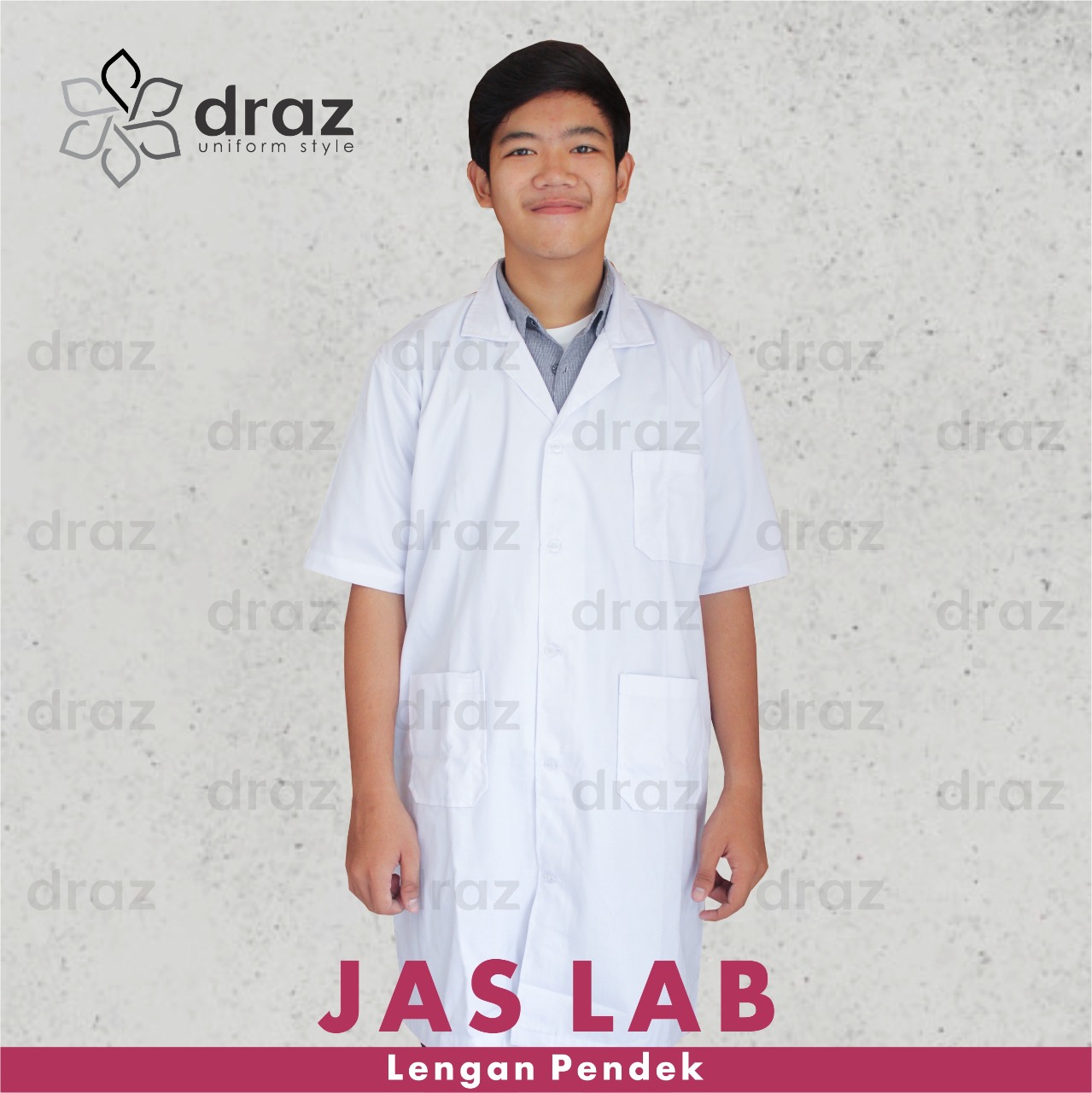 0812 1350 5729 KONVEKSI JUAL JAS LAB LENGAN PENDEK MURAH DI KOTA ...