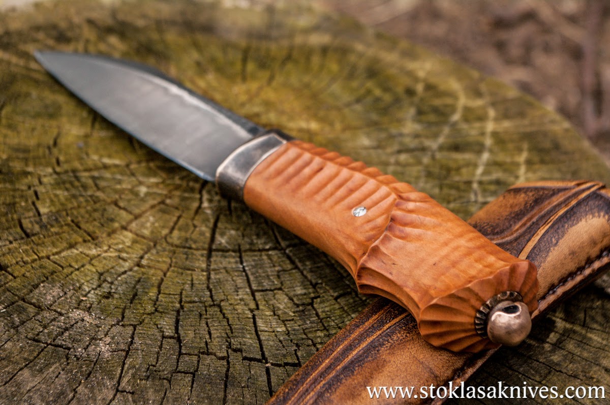 Roman Stoklasa knives: ribbed knife