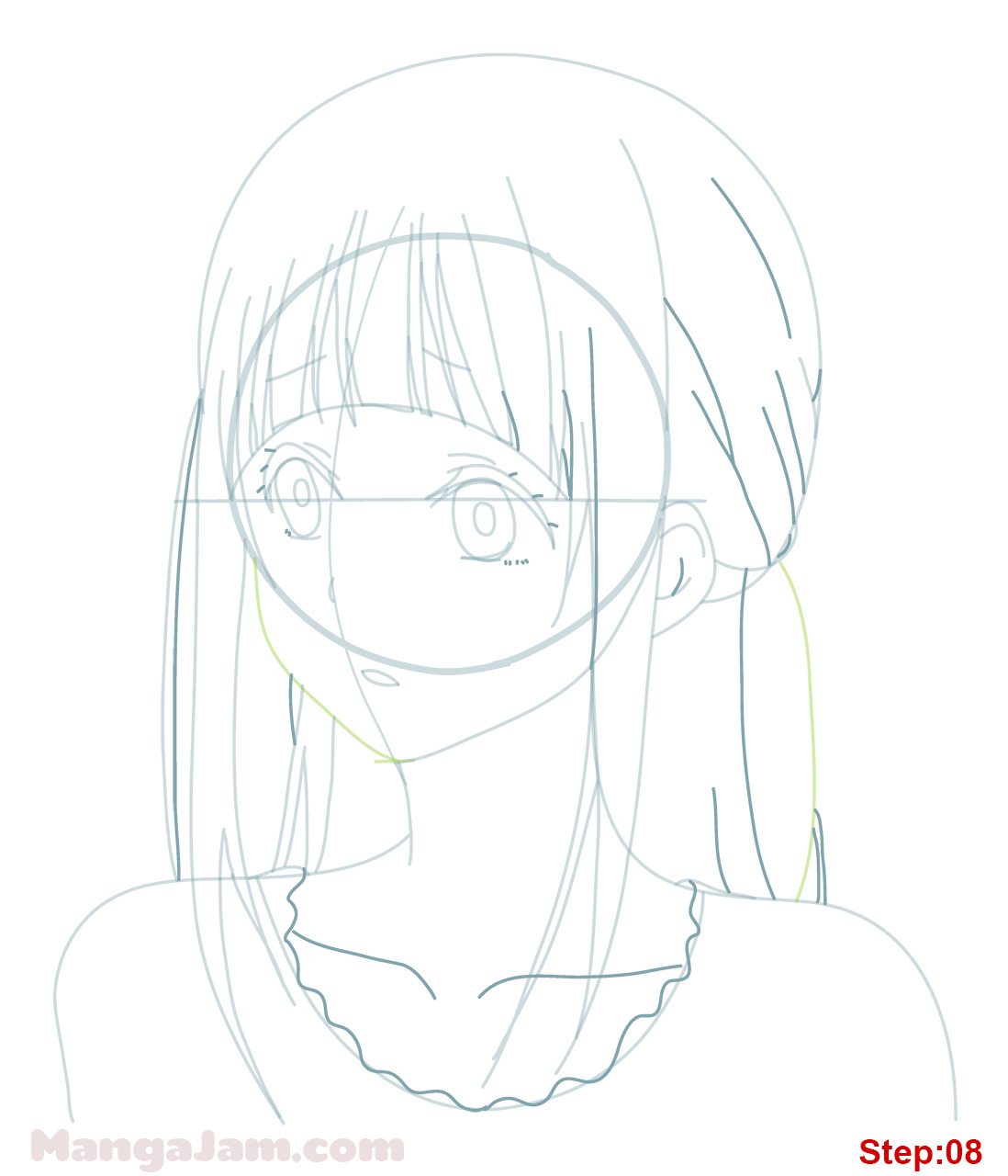 Cách vẽ Chitanda Eru từ Anime Hyouka | Vẽ Từng Nét Nhỏ