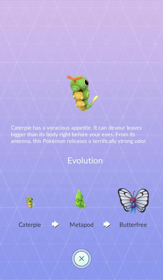 Pokemon Go: Caterpie Evolution