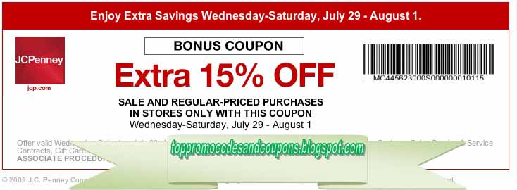 Free Promo Codes and Coupons 2023: JcPenney Coupons