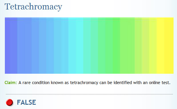 Faktoider: Fyrfärgs-testet