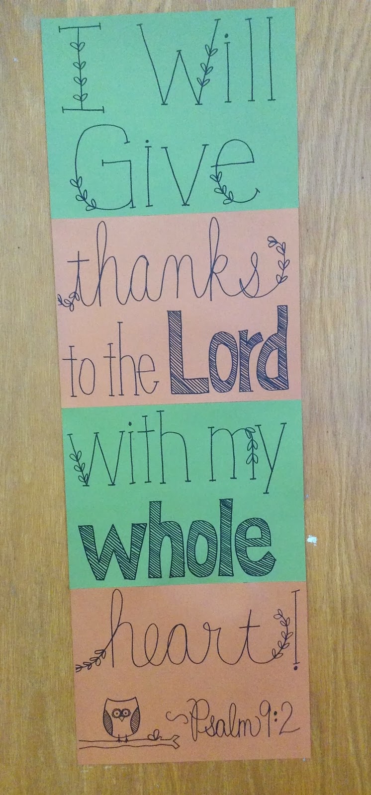 Give Thanks With A Grateful Heart Bulletin Board