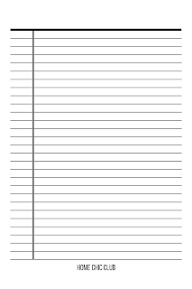 Free Printable Minimalist Note Paper Set | Home Chic Club: Free ...