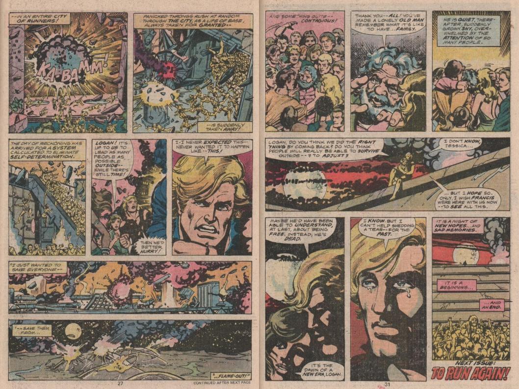 Dave's Comic Heroes Blog: Logan's Run Marvel Movie Adaptation