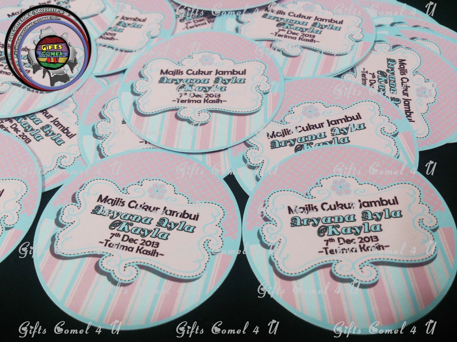 Gifts Comel 4 U: Stickers & TQ Tag