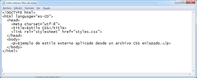 HTML: estilos