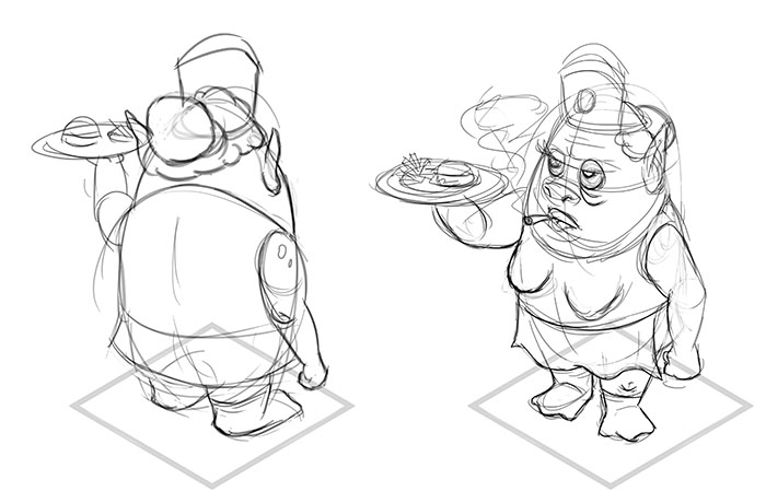 Funkyblog - Kevin Wood's Animation Art Blog: Isometric character work ...