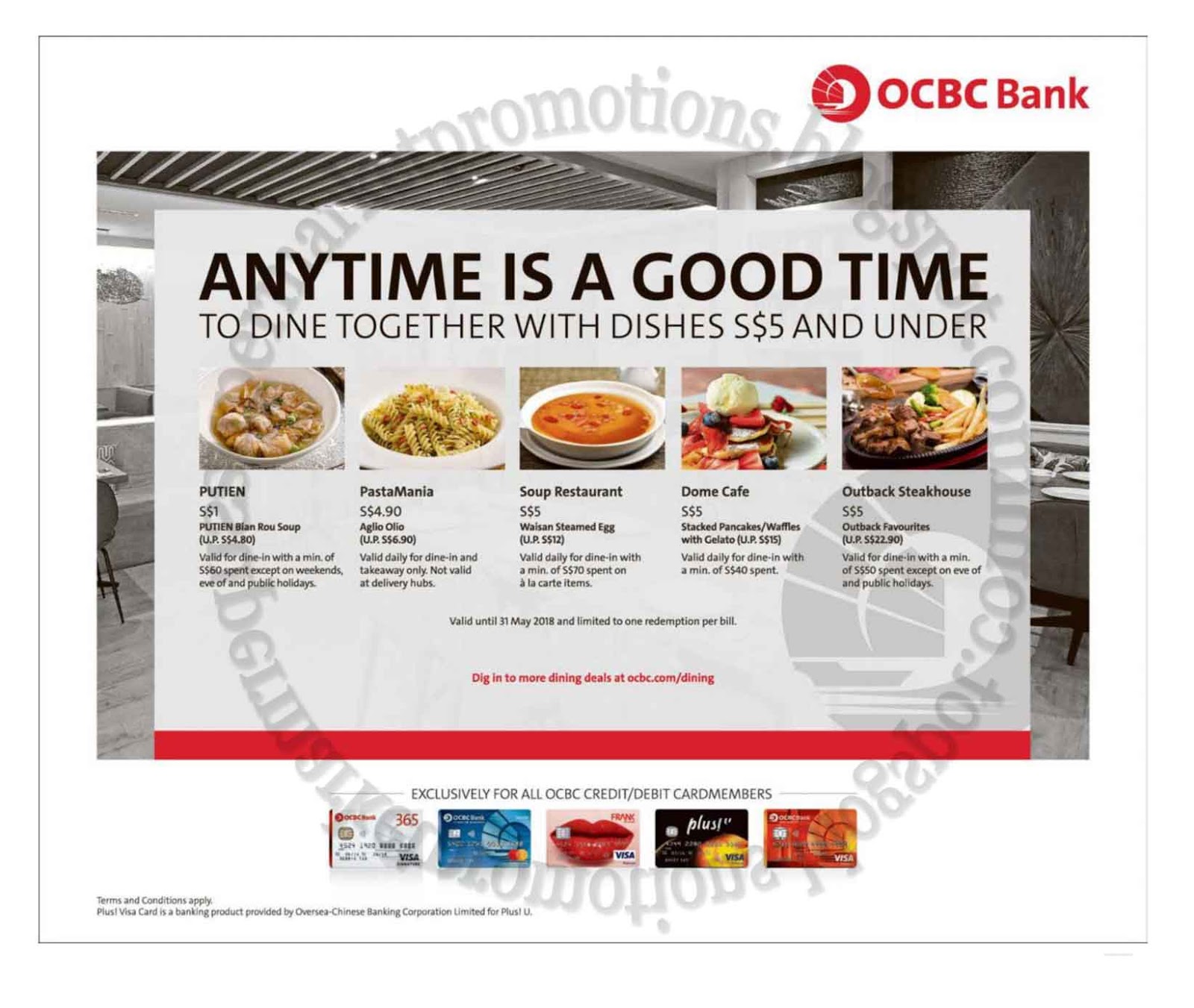 OCBC Bank Dining Deals 05 April 2018 ~ Supermarket Promotions