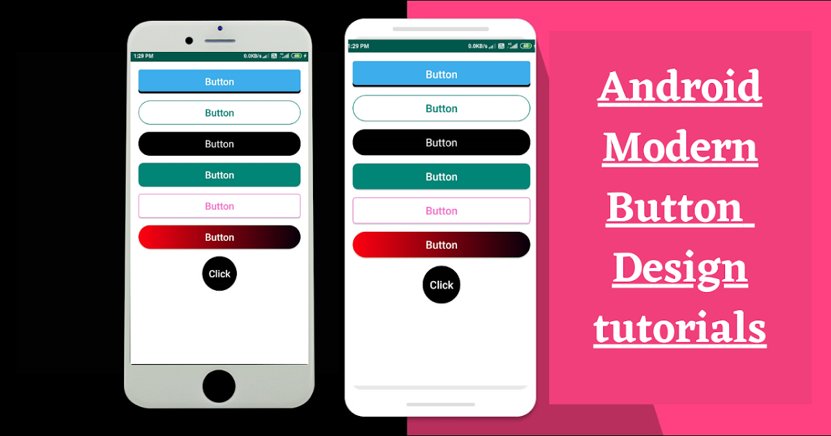Android Latest Button Design Tutorial - Android X Coding