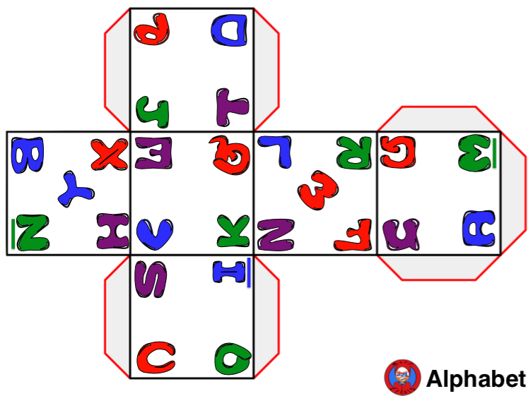 ESL Matt-erials: Alphabet Dice