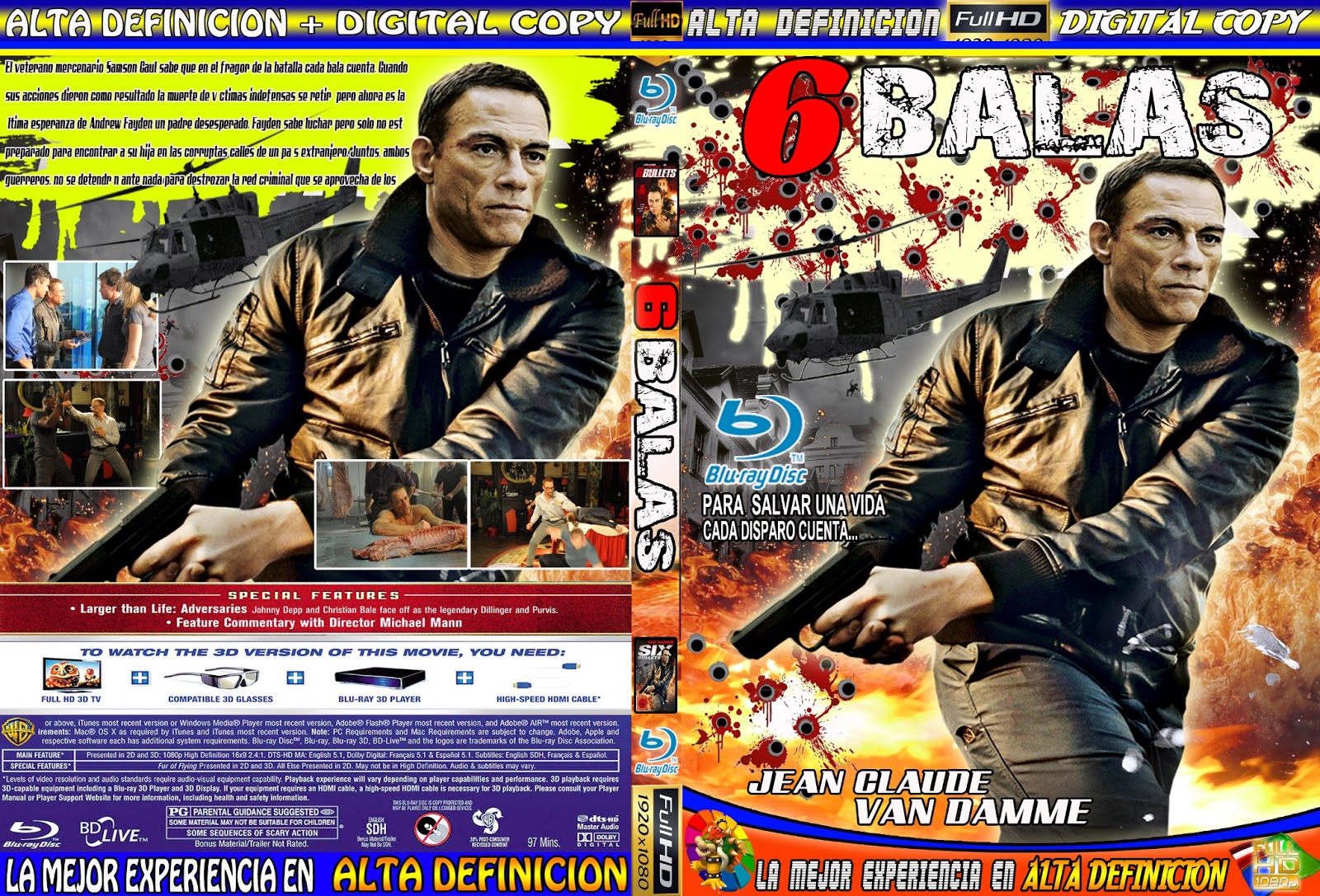 Cover: 6 bullets dvd