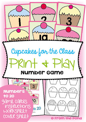 Five Fab Friday Freebies - Cupcake Counting | From the Pond