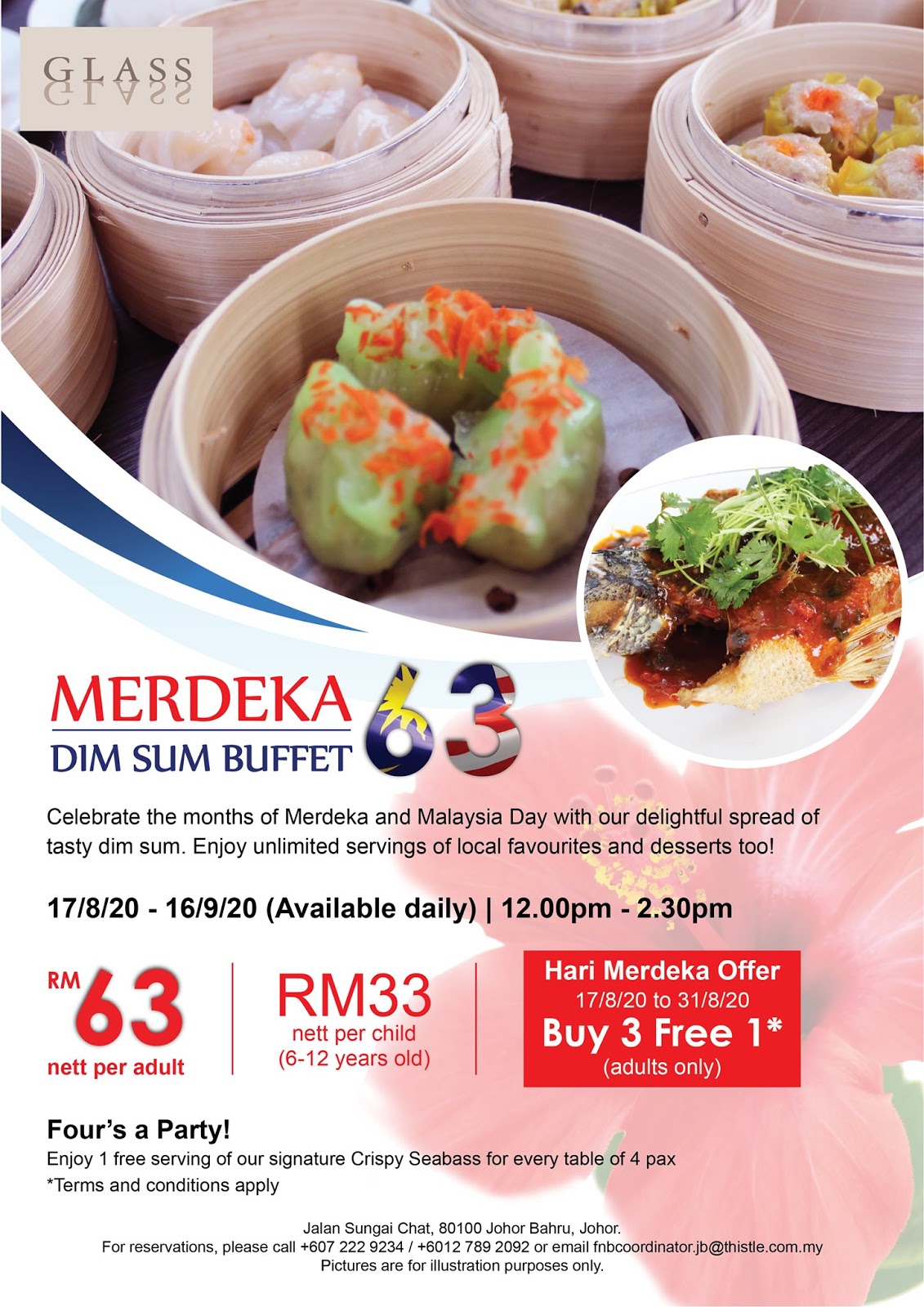 Merdeka 63 Dim Sum Buffet @ Thistle Johor Bahru