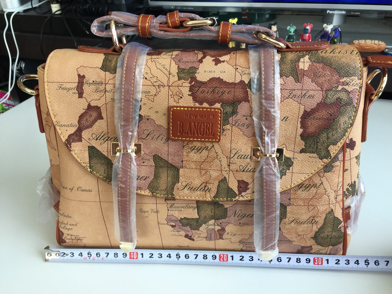 [ビーエンジェル]B.ANGEL レディースショルダーバッグ 地図柄 トートバッグ 2way 肩掛け 斜め掛け 手提げ 人気|密林レビューでは ...