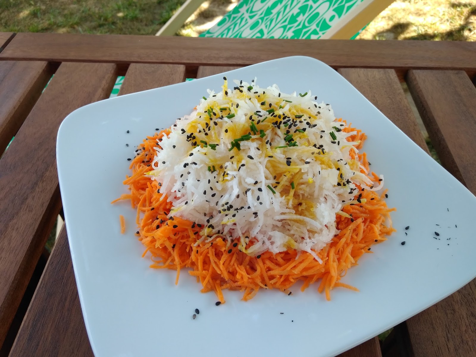 Las recetas de Nai: Ensalada de nabo daikon y zanahoria