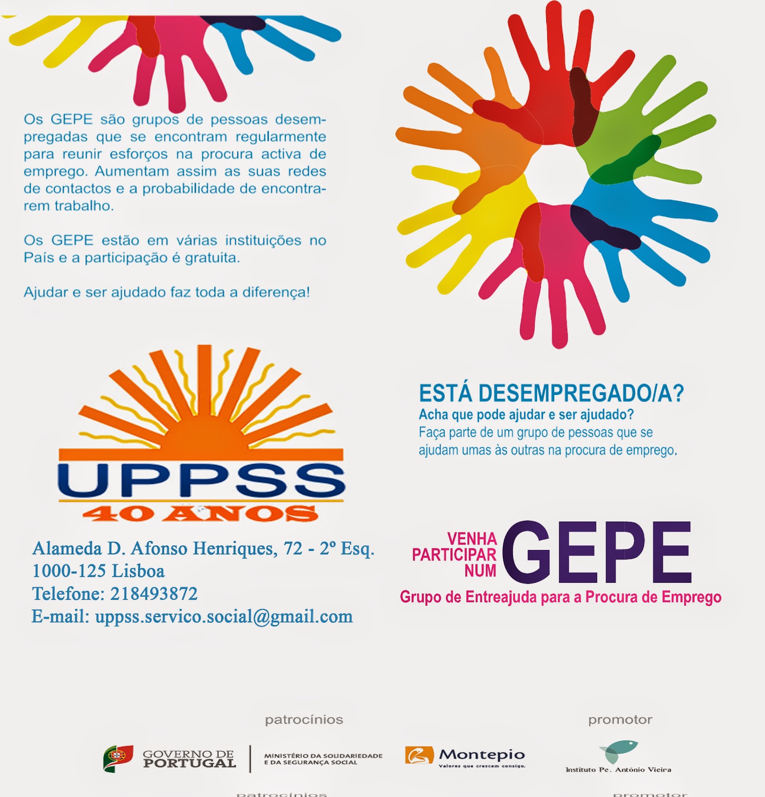 GEPE- Grupo da Alameda | UPPSS - União dos Pensionistas da Previdência ...