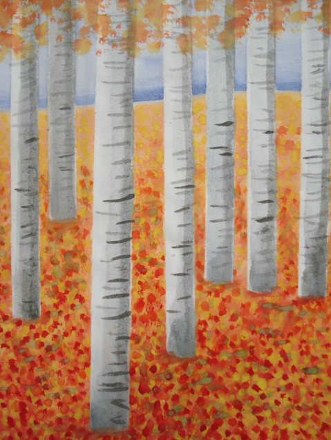 a faithful attempt: Autumn Birch Trees