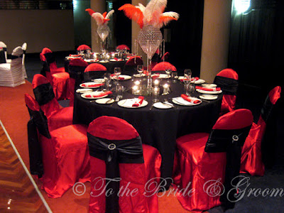 Red black silver table setting | Red silver wedding, Black red wedding ...