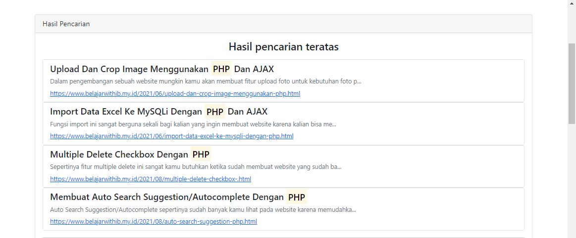Membuat Search Engine Sederhana Seperti Google Dengan PHP Dan MYSQL ...