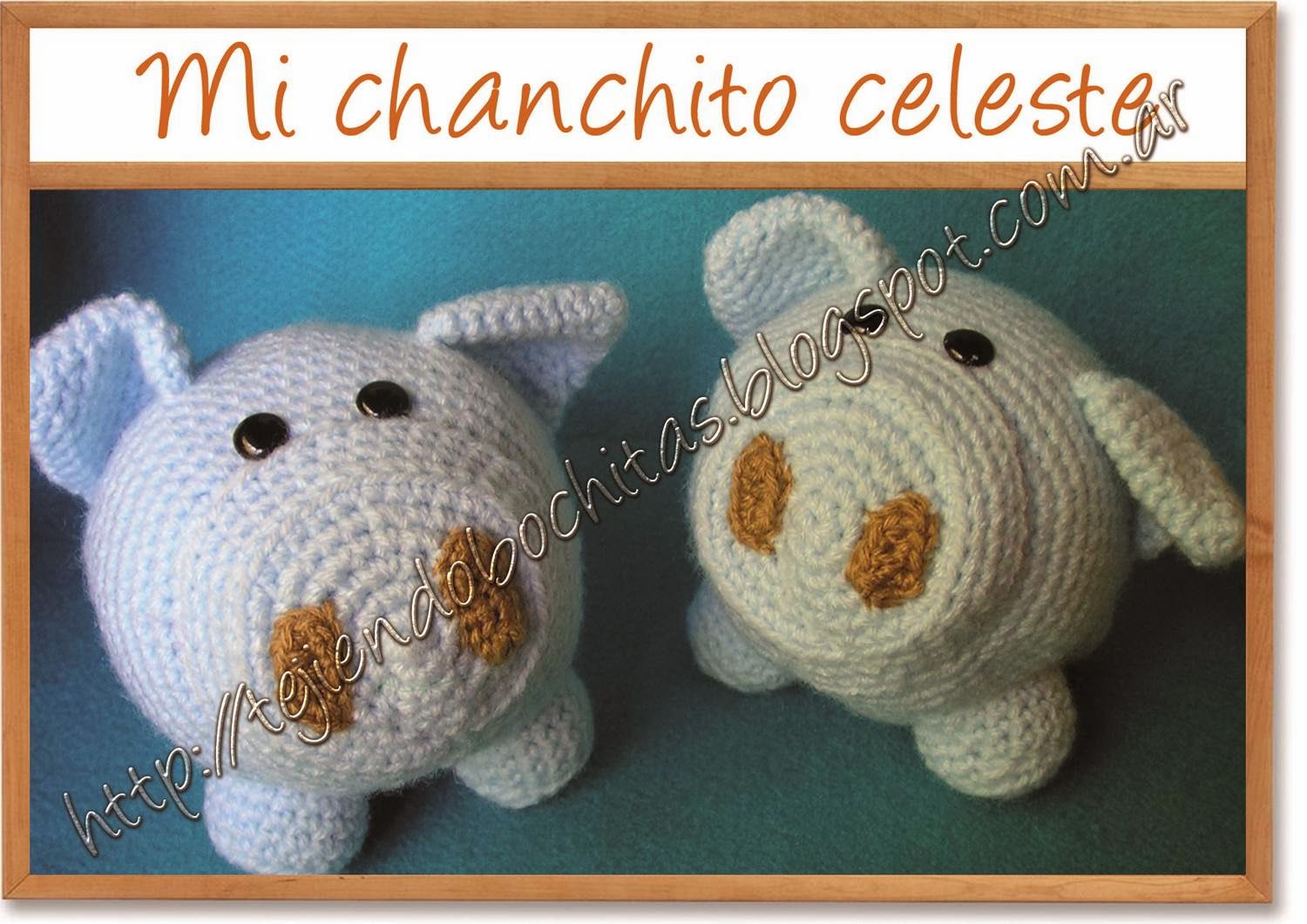 Tejiendo Bochitas: CHANCHITOS AMIGURUMIS - Para bebes