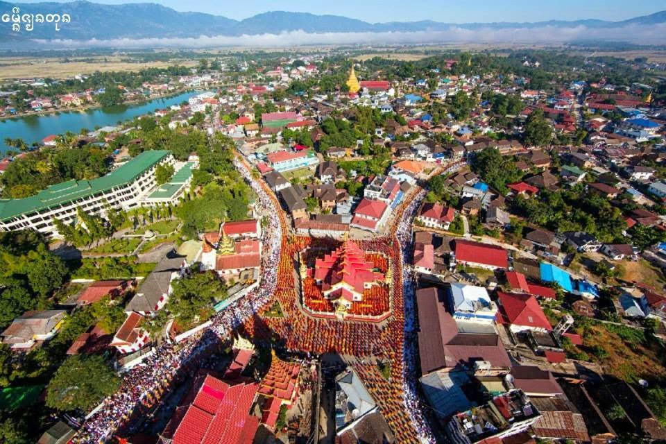 เชียงตุง Kengtung ᨩᫎᨦᨲᩩᨦ က်ိဳင္းတံု ꨀꨱင္းတုင္: วิวภาพมุมสูงเชียงตุง สวย ...