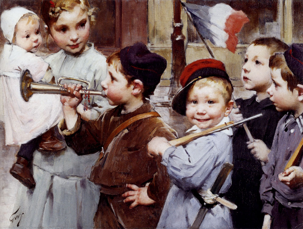 Painting of Henri Jules Jean Geoffroy artist, Henri Jules Jean Geoffroy ...
