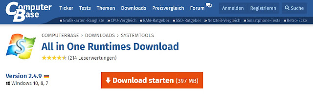 重灌後必裝,減少應用程式出錯 - All in One Runtimes