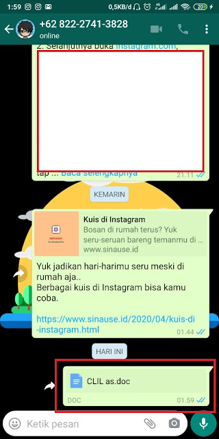 Cara Cepat Kirim File lewat WA - SINAUSE.ID