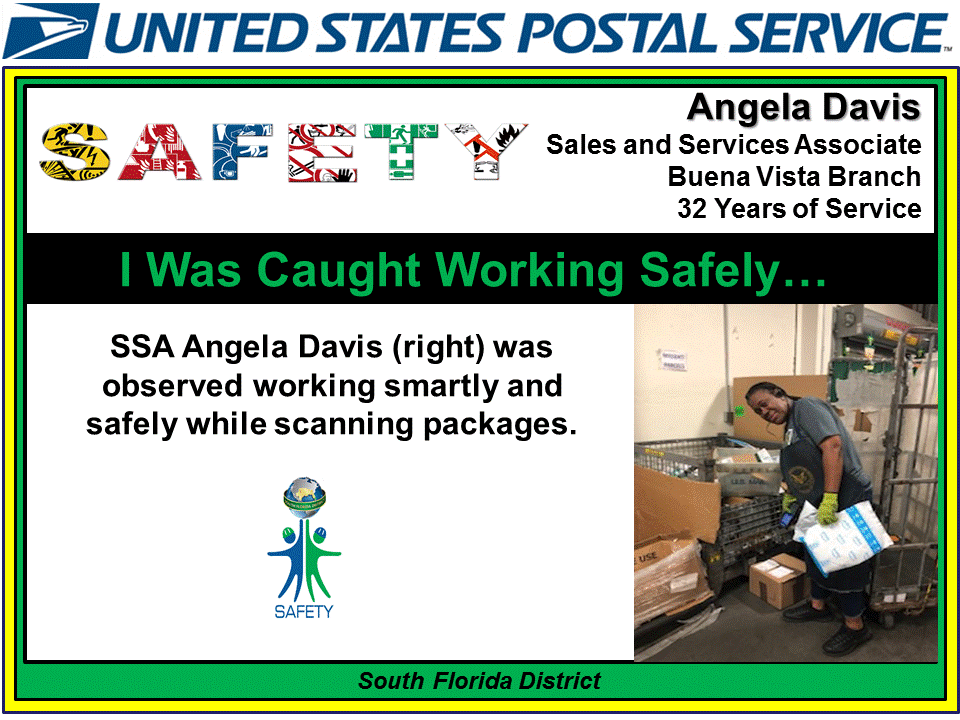 South Florida Postal Blog: 'I Was Caught Working Safely ...'