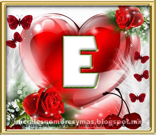 Iniciales Nombres y Más: Hermoso corazón con iniciales