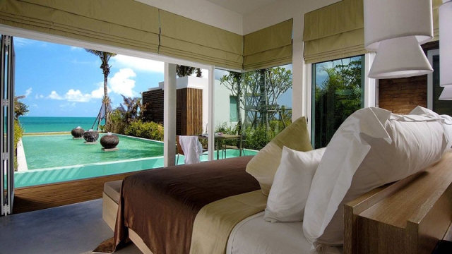 Bamboo Desenhos e Artes: Quartos com piscina