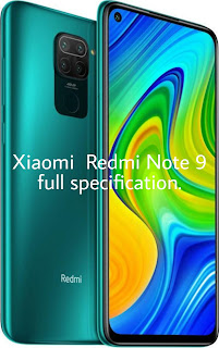 Xiaomi Redmi Note 9 full specification.