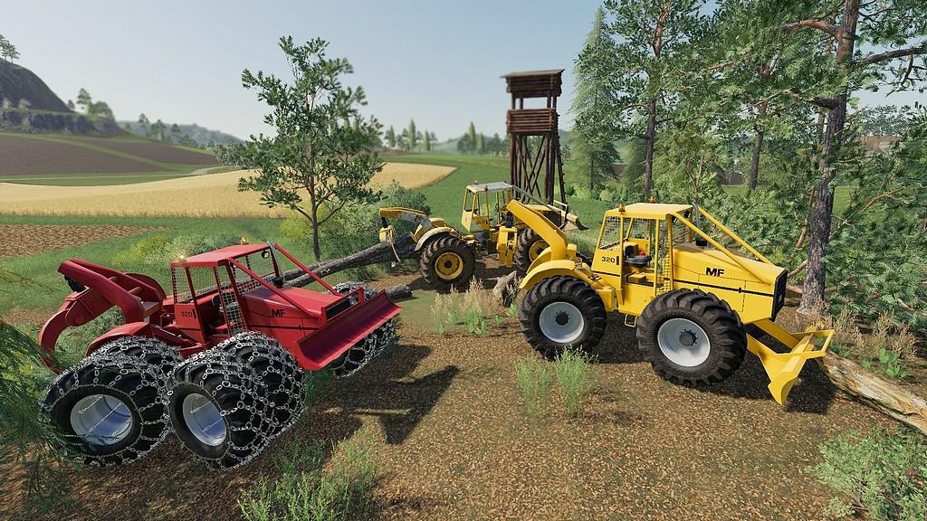 FS19 Skidder MF320 v1.0 - FS 19 & 22 USA Mods Collection