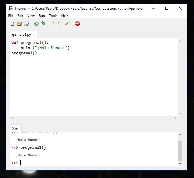 Curso de Python: 0.2 Escribir programas en Python