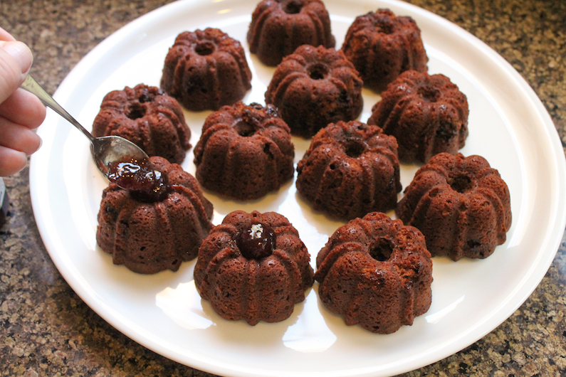 Food Lust People Love: Cherry Brownie Bundtlets #BundtBakers