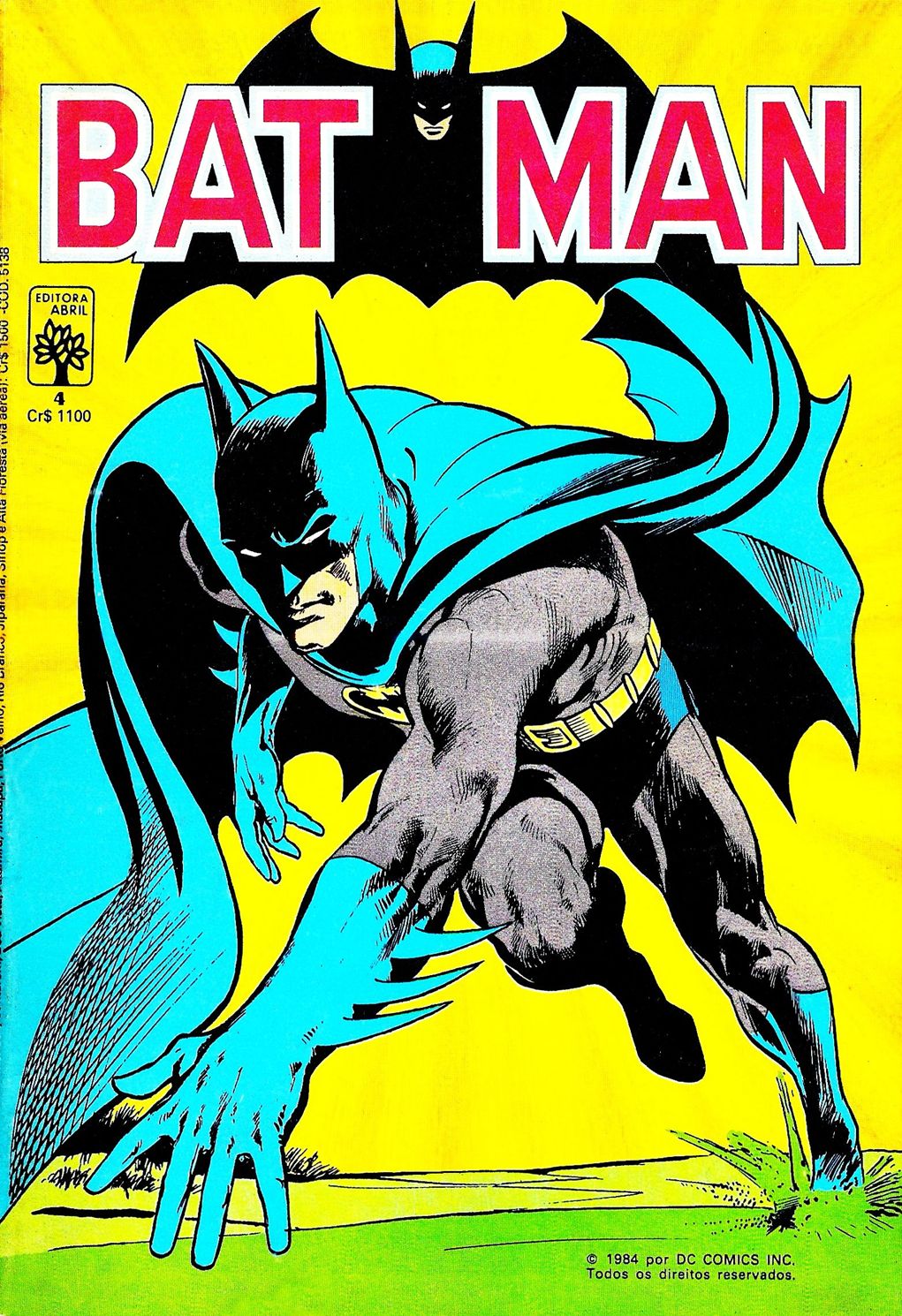 ROCK & QUADRINHOS SCANS: BATMAN 4-1ª SÉRIE(ED.ABRIL)-OUTUBRO DE 1984
